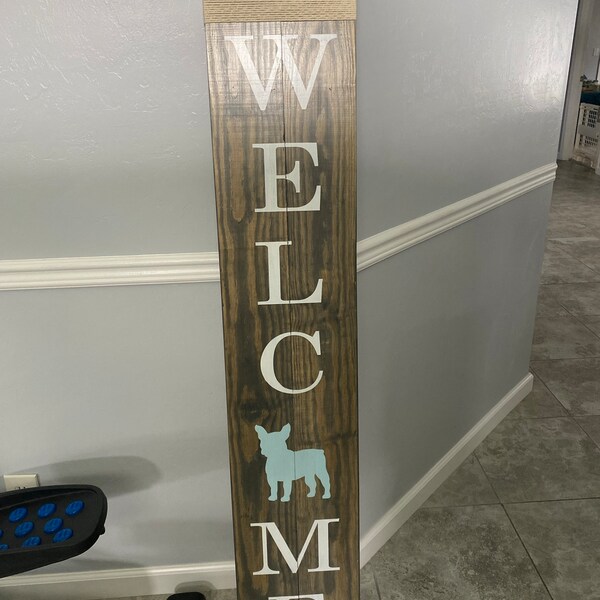 Horizontal Symbol Sign Dog Home Sign Rustic Dog Sign Paw Print Home ...