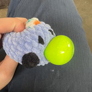 CROCHET PATTERN Ghost Stress Ball No Sew Amigurumi Crochet Squeeze ...