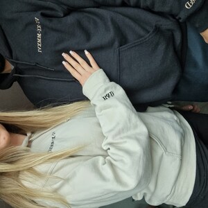 Personalised Embroidered Infinity Symbol Initial Sweatshirt or - Etsy