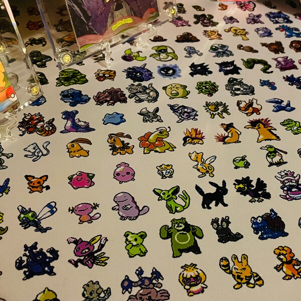 Pokemon Playmat TCG - Crayon Playzones - Custom Neoprene Deskmat - Hand ...