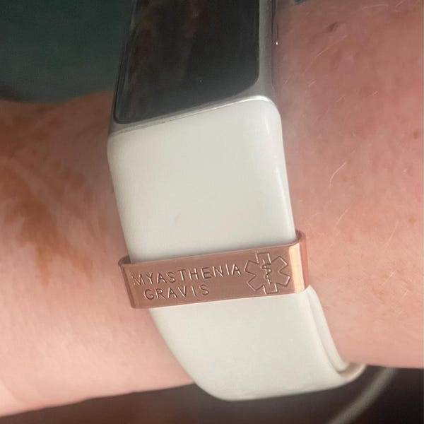 Smart Watch Charm | Medical Alert Slide for Watch Band, Personalized ID ...