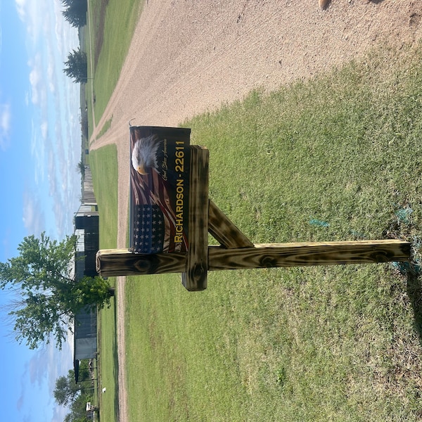 Patriotic Custom Mailbox: American Bald Eagle Home Decor - Etsy