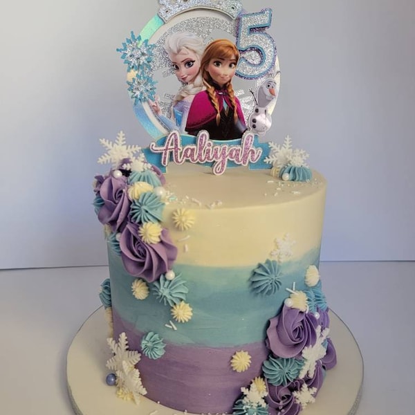 Frozen Cake Topper / Frozen Party / Ana & Elsa - Etsy
