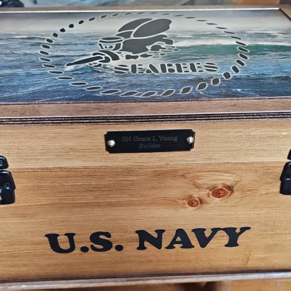 Navy Seabees Keepsake Box - Etsy