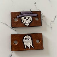 Leather Boot Charms, Skull, Alien, Tooth, Crossbones, Hand Tooled, Folk ...
