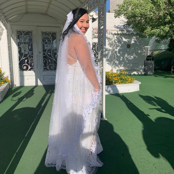 Layla Butterfly Pearl Wedding Veil - Etsy
