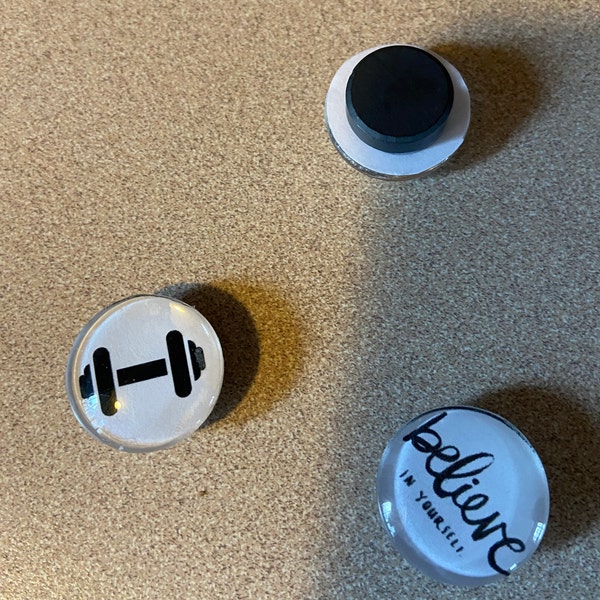 Set of Alphabet Glass Magnets - Alphabet Letters - Magnetic Letters for ...