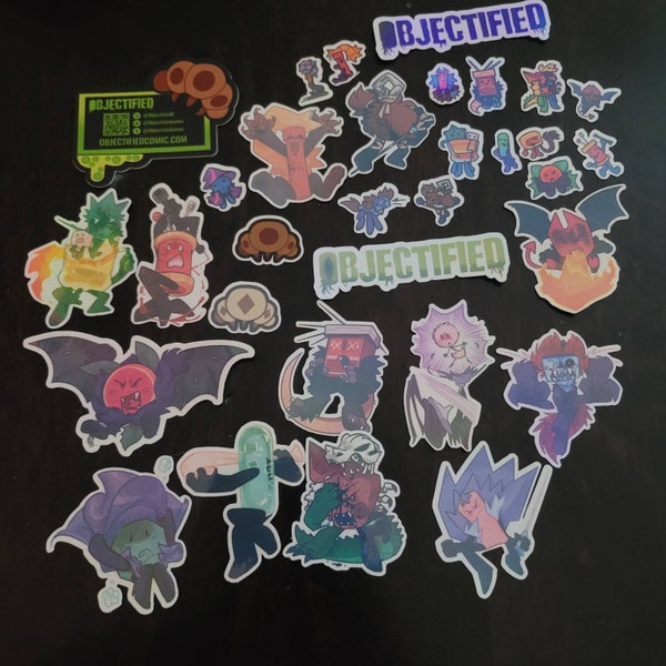 Objectified Comic Stickers [fight or Flight Collection] - Etsy