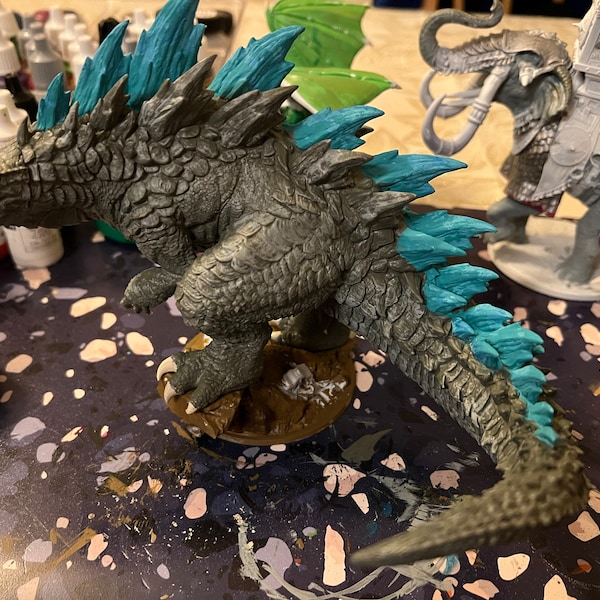 Godzilla Miniature - Rescale Miniatures - Dnd Miniatures - Role Playing ...
