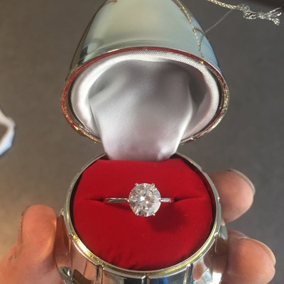 New Custom Made Green Lantern LED Ring Box Fancy Mahogany Wood Grain ...