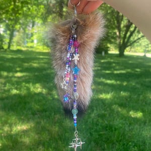 Custom Beaded Tail Keychain for Therians, Furries, Cosplay, Alternative ...