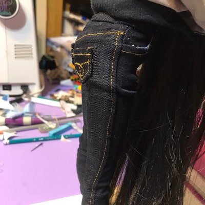 MSD Jeans, Tulle Tunic and Casual Stripped Cardigan BJD Sewing Pattern ...