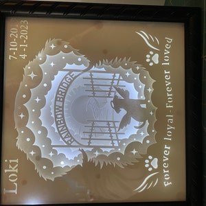 Africa 1 Paper Cut Light Box Shadow Box Night Light - Etsy