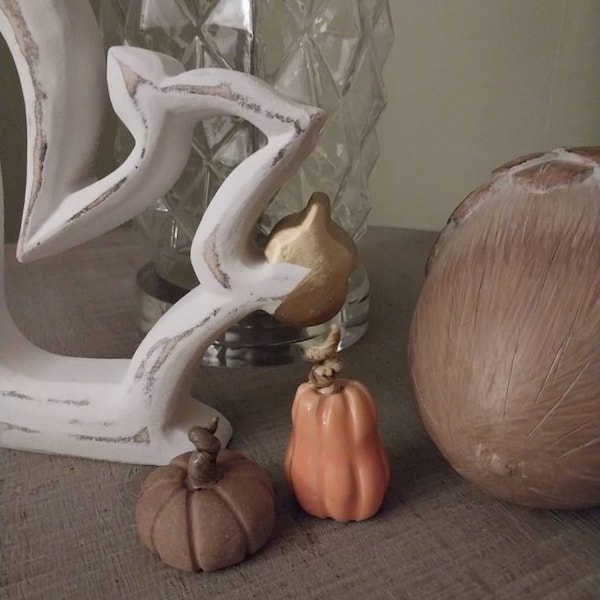Hand Made Ceramic Stoneware Mini Miniature Pumpkin Pumpkins Fall Decor ...