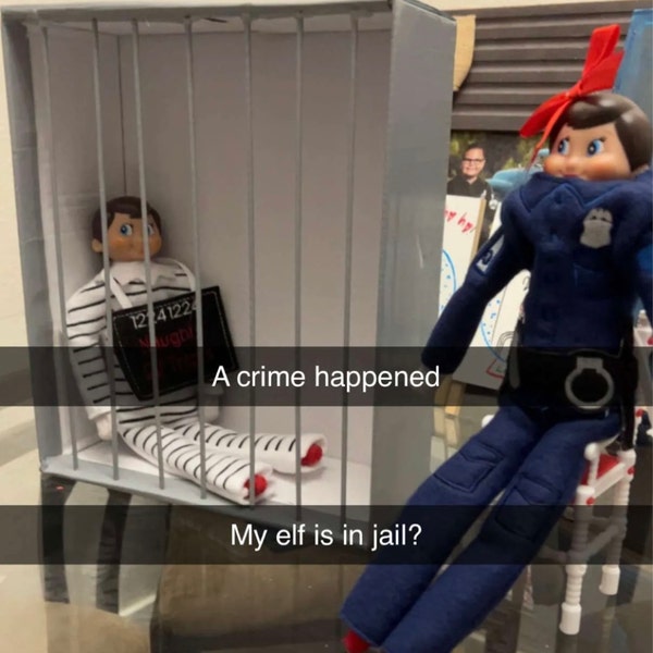 Police and Prisoner Elf Costumes, Elf Outfits, Doll Outfits, Police ...