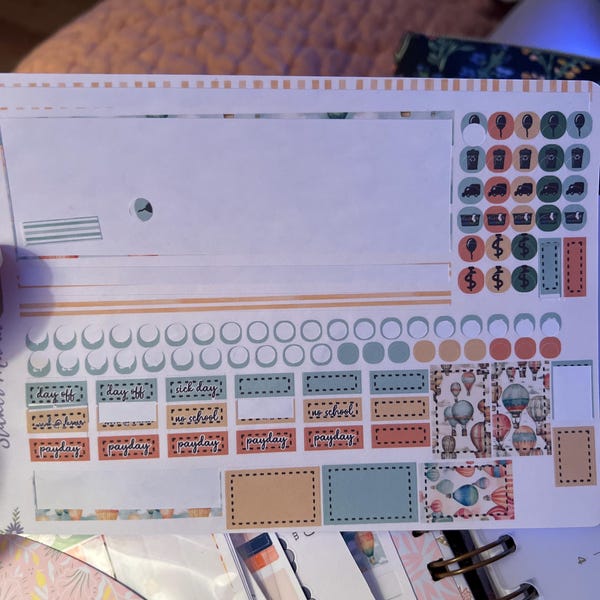 PLANNER STICKER ALBUM 8x6 Sticker Storage Sticker Book Planner Storage ...