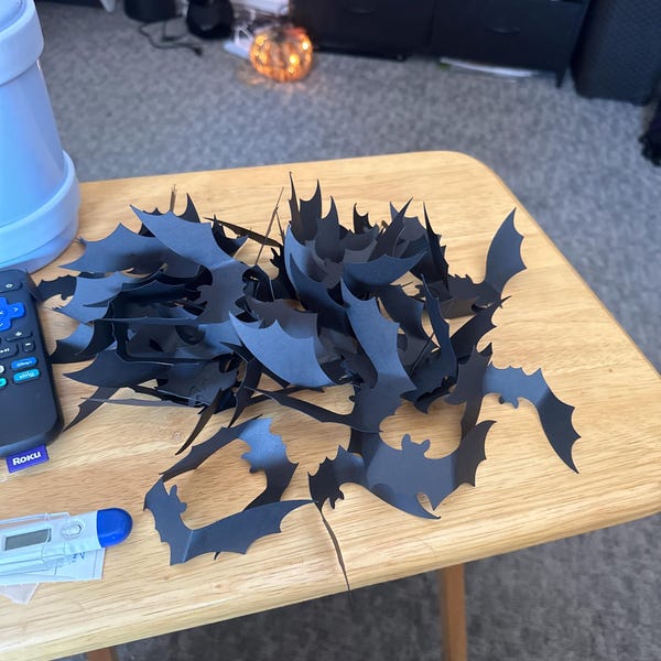 Paper Bats Card Stock Bats Cut Out Bats - Etsy