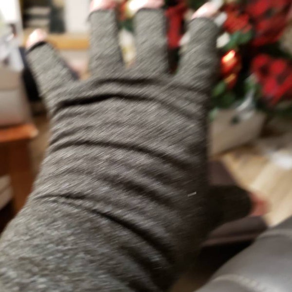 Classic Black Compression Gloves for Arthritis, Hand Pain, Hand Therapy ...