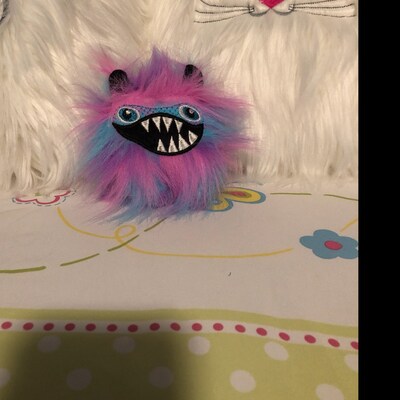 Fuzzy Monster Stuffie Toy in the Hoop / Emboidery Design / Machine ...