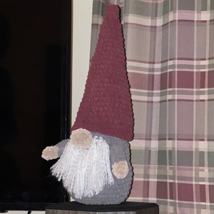 PATTERN: Plush Gnome Pattern Amigurumi Chunky Gnome Pattern Crocheted ...