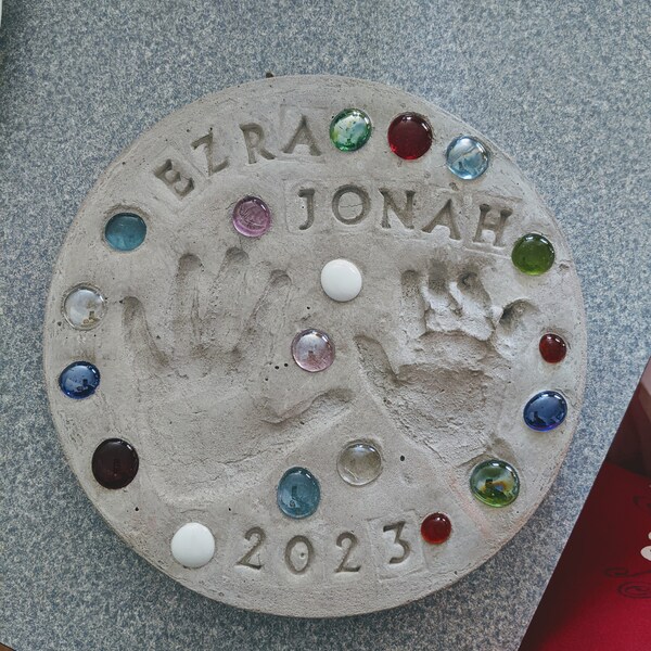 DIY Stepping Stone Kit, Handprint Stepping Stone, Footprint Stepping ...