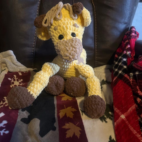 LOW SEW Giraffe Crochet Pattern Giraffe Amigurumi Pattern DIY Crochet ...