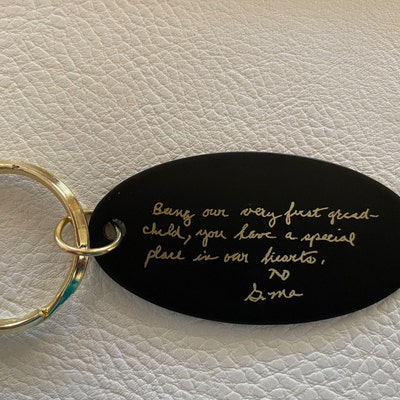 Personalized Handwritten Keychain Custom Engraved Keychain - Etsy