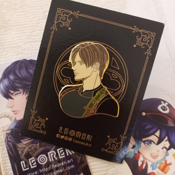 Resident Evil 4 - Leon Kennedy - Hard Enamel Pin - Etsy
