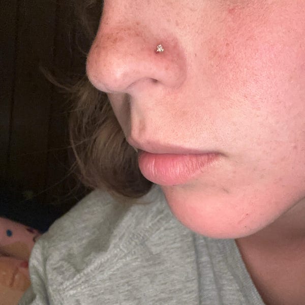 14K Solid Gold 2mm Clear CZ Nose Studs/nose Ring/nose Jewelry/nose ...