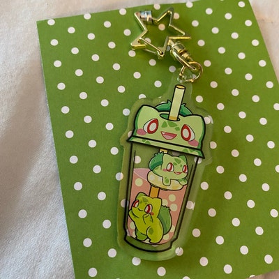 Bulbasaur Boba Keychain - Etsy