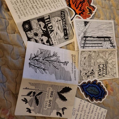 Paper Garden, Reversible Collage Zines - Etsy