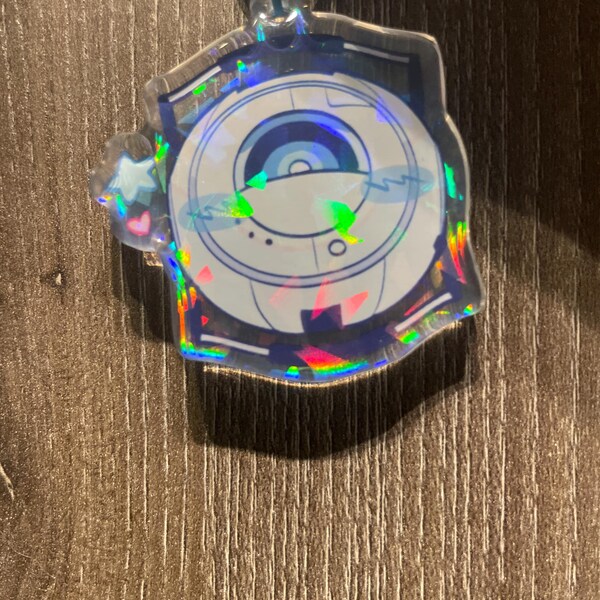 Portal 2 Glados Epoxy Glitter Keychain 2.5" Double Sided - Etsy