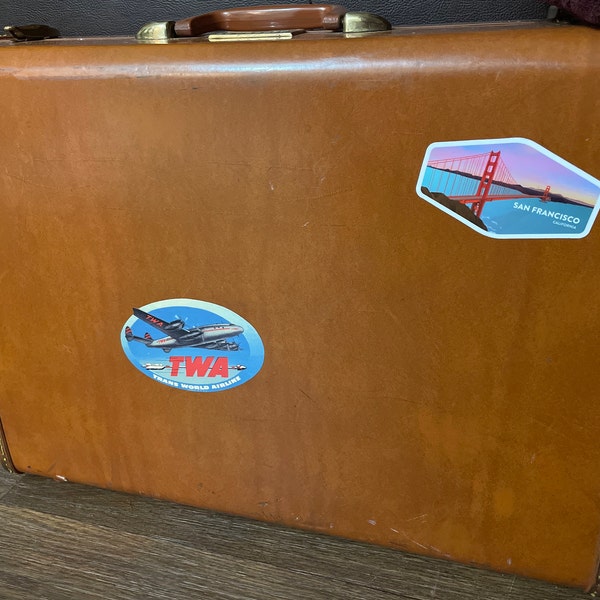 Vintage 1950's Style TWA Airlines Baggage Luggage Label Airline Retro ...