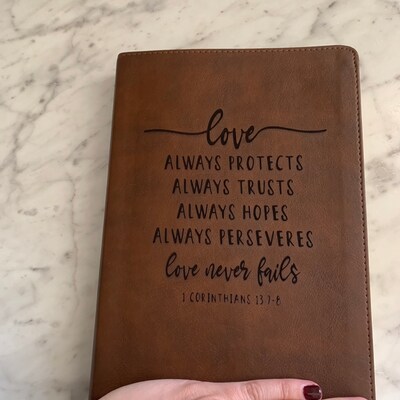 Engraved Bible Personalized Bible Custom Laser Engraved Bible NLT - Etsy