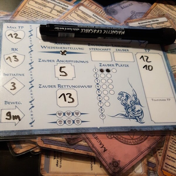 Dnd Class Ability Tracker PDF Fillable Combat Tracker for Every Class ...