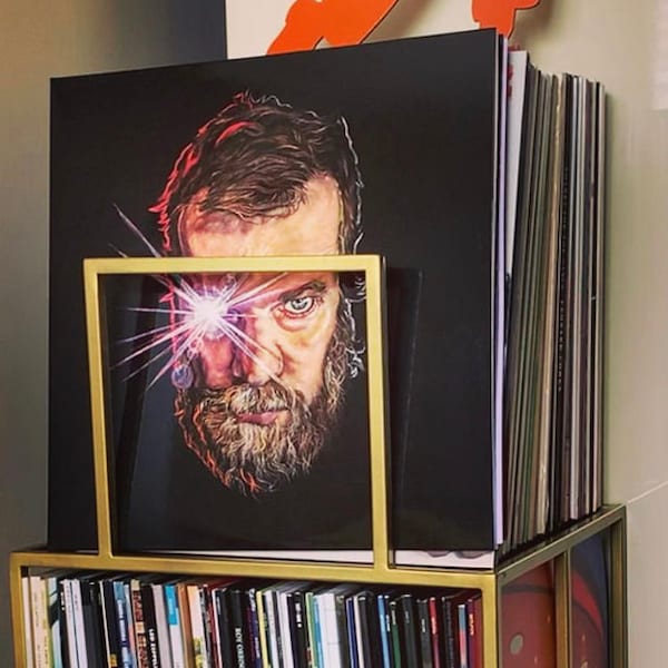 Vinyl Record Storage, Triple Deck LP Album Mobile Cart, Holds 180 - 360 ...