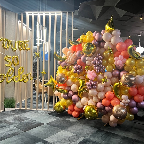 Golden Birthday Balloons Golden Birthday Party Decor Golden Birthday ...