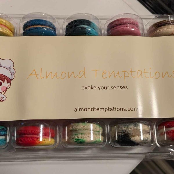 25 Pack Berries Pie French Macarons - Etsy