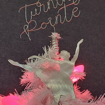 Ballerina Dancer, Handcrafted Metal Tree Topper, Holiday Decoration ...
