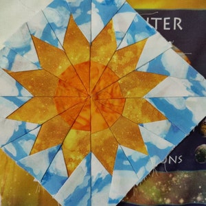 Sunflower, Foundation Paper Piecing Pattern FPP, Quilt Block, PDF ...