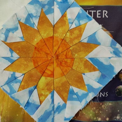 Sunflower, Foundation Paper Piecing Pattern FPP, Quilt Block, PDF ...