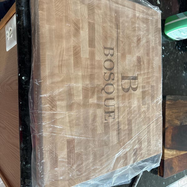Name & Initial Personalized Butcher Block Cutting Board, Housewarming ...