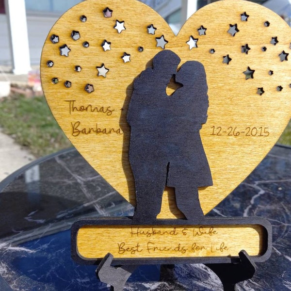 Couple in Love | Laser Design Files SVG, DXF, and AI | Digital Download ...