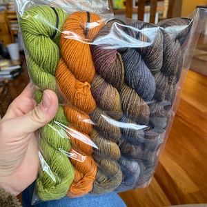 Create Your Own Mini Skein Set. Hand Dyed Sock Yarn. Fingering Weight 4 ...