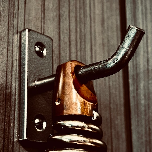 Rustic Flower Hanger Key Rack, Jewelry Organizer Hammered Metal Hooks ...