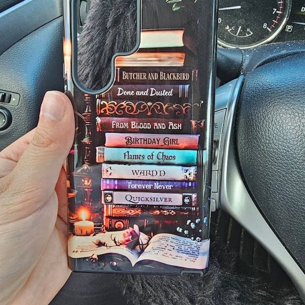 Personalized Favorite Book Phone Case: Custom Bookshelf Dark Academia ...