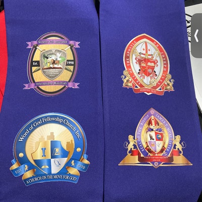 Church Logo Seal Blue Ministry Svg Vector Template DIY, Editable Svg ...