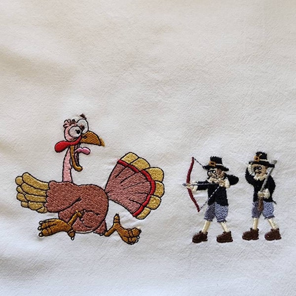 Running Turkey Machine Embroidery Design Thanksgiving Day - Etsy