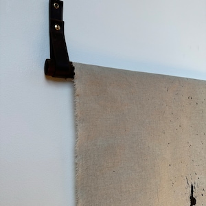 Leather Wall Strap Curtain Rod Strap Holder Leather Strap Hanger ...