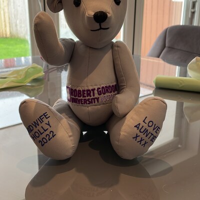 Personalised Memory Bear Handmade Jointed Traditional Style - Etsy UK